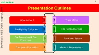 Fire Safety and it's type and classes. | PDF