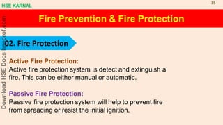 Fire Safety and it's type and classes. | PDF