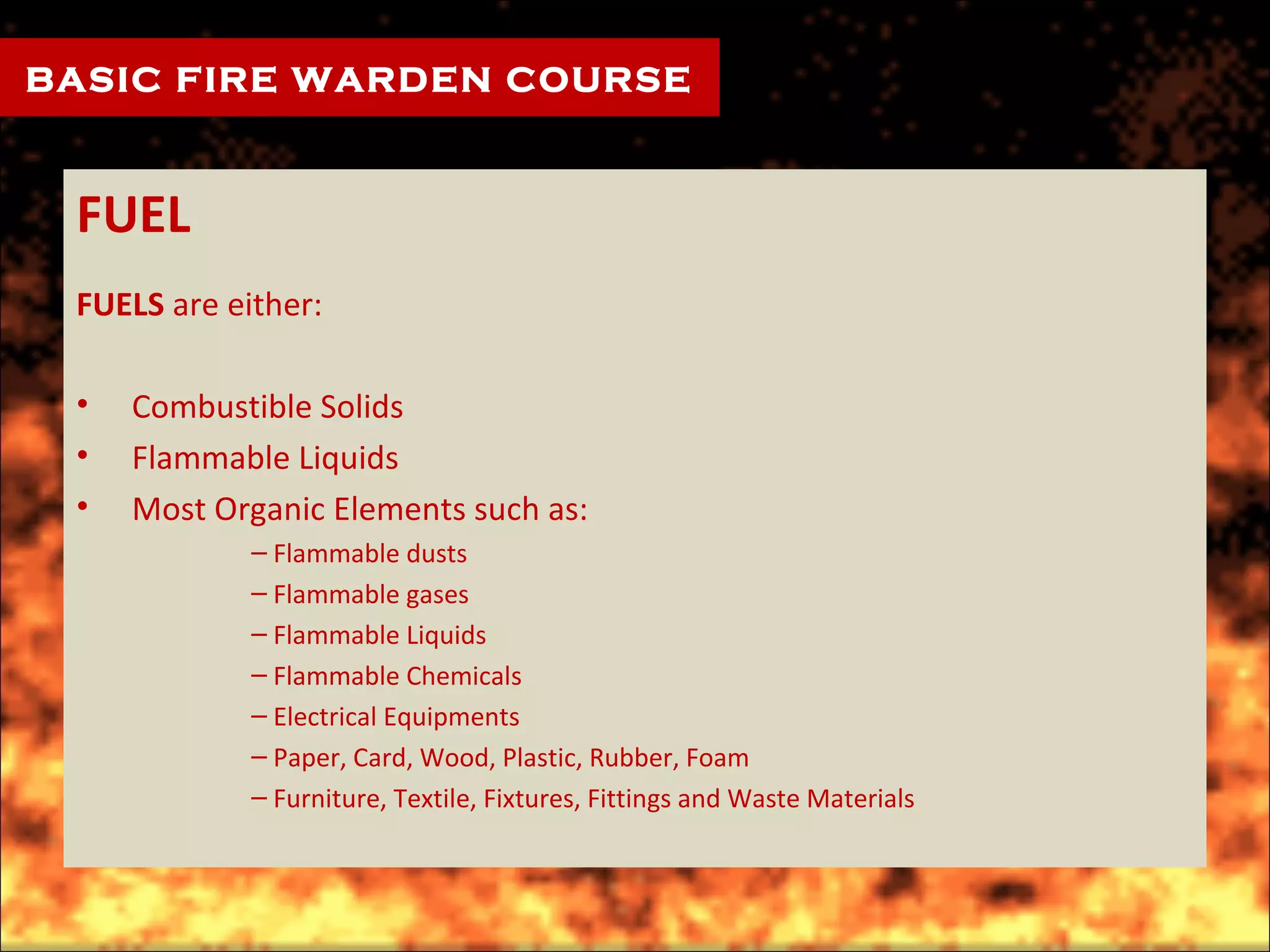 Basic fire warden | PPT