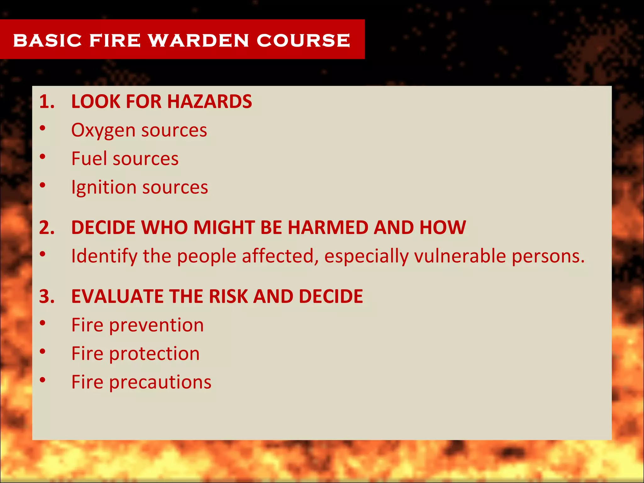 Basic fire warden | PPT