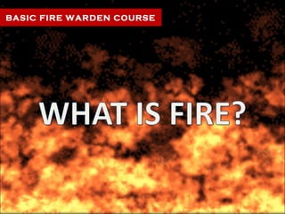 Basic fire warden | PPT