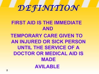Basic first aid | PPT