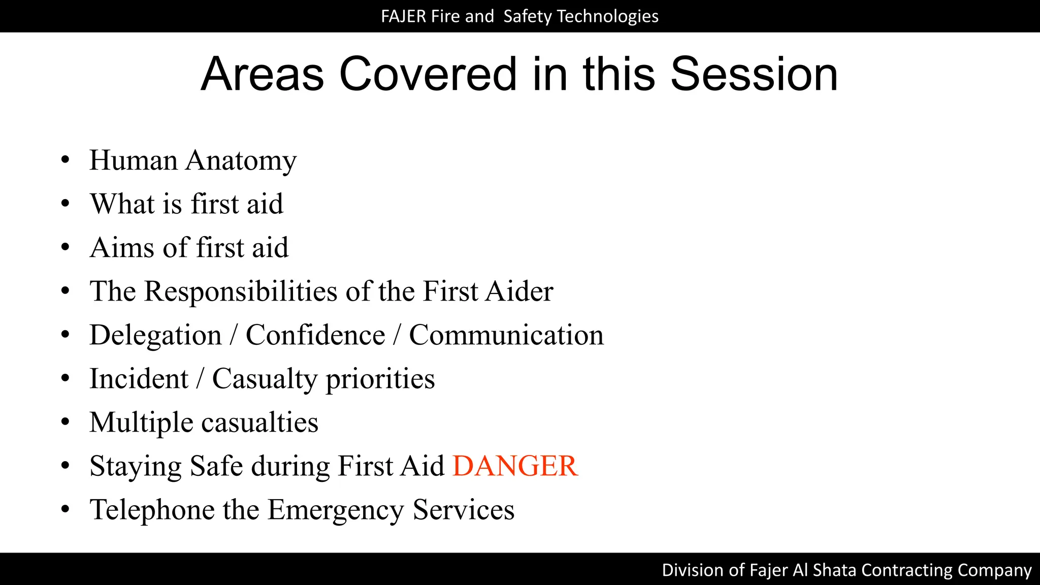 Basic First Aid Safety training for beginners | PPT