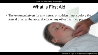 Basic First Aid Safety training for beginners | PPTX