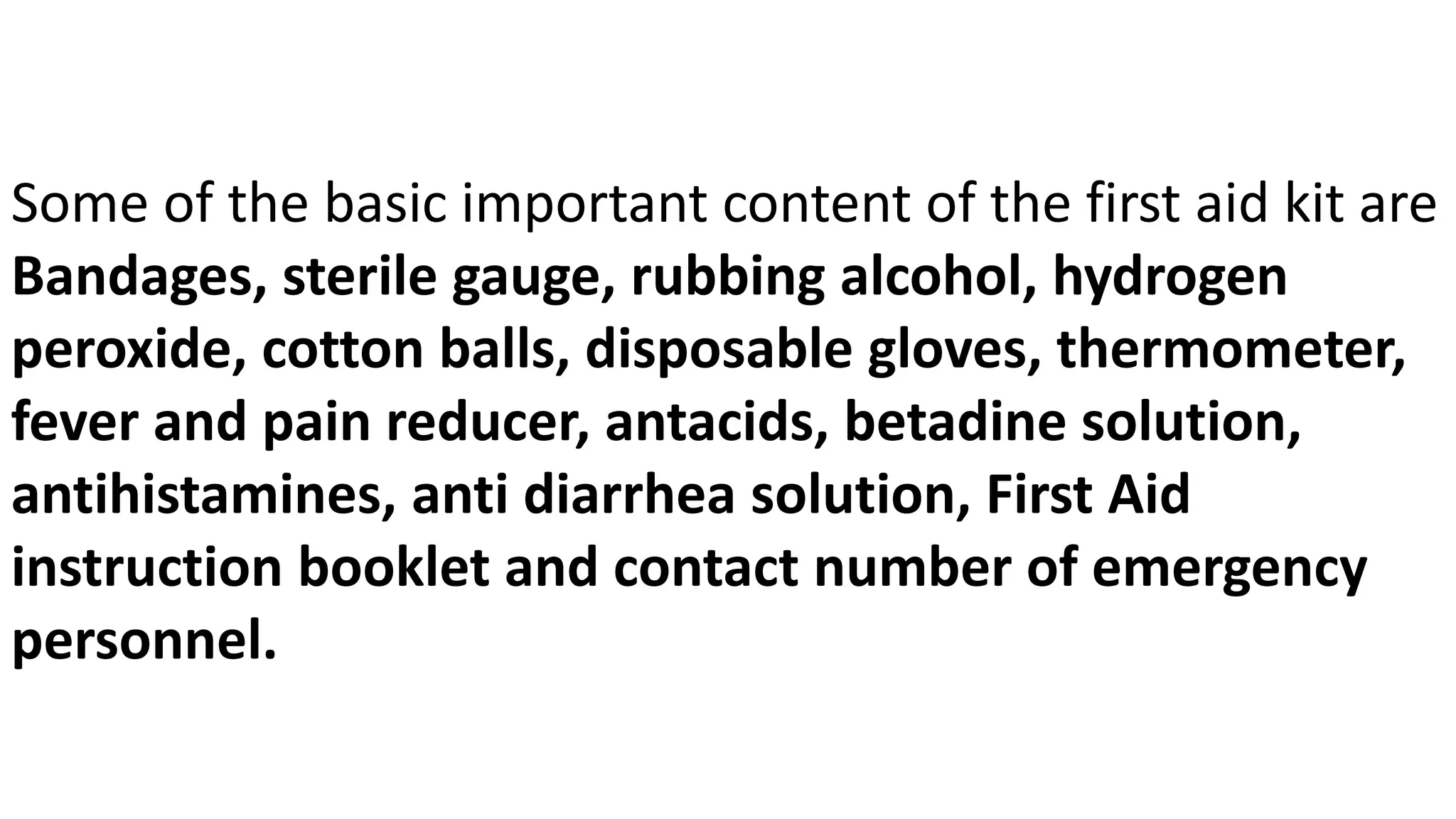 Basic First Aid for Injuries and emergency | PPTX | First Aid | Injuries