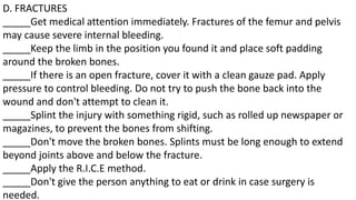 Basic First Aid for Injuries and emergency | PPTX