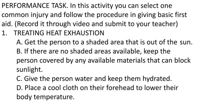 Basic First Aid for Injuries and emergency | PPTX | First Aid | Injuries