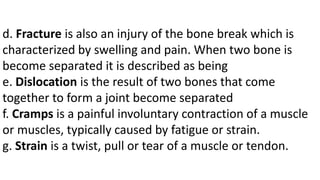 Basic First Aid for Injuries and emergency | PPTX