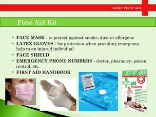 Basic First Aid Training Program For Shop Floor | PPT