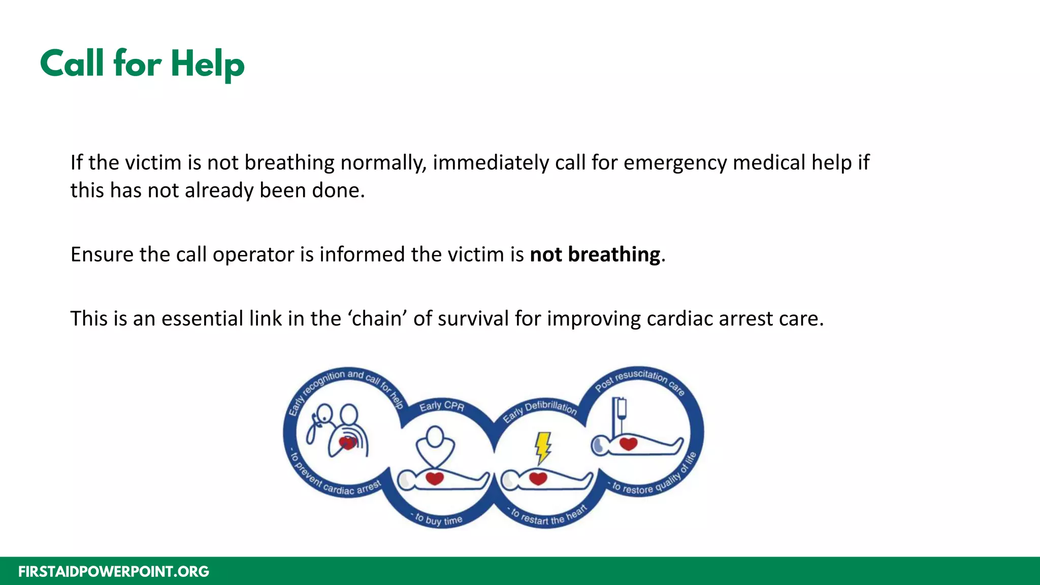 Basic First Aid - Cardiopulmonary Resuscitation (CPR) | PPTX