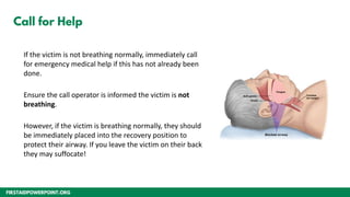 Basic First Aid - The Recovery Position | PPTX