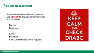 Basic First Aid - The Recovery Position | PPTX