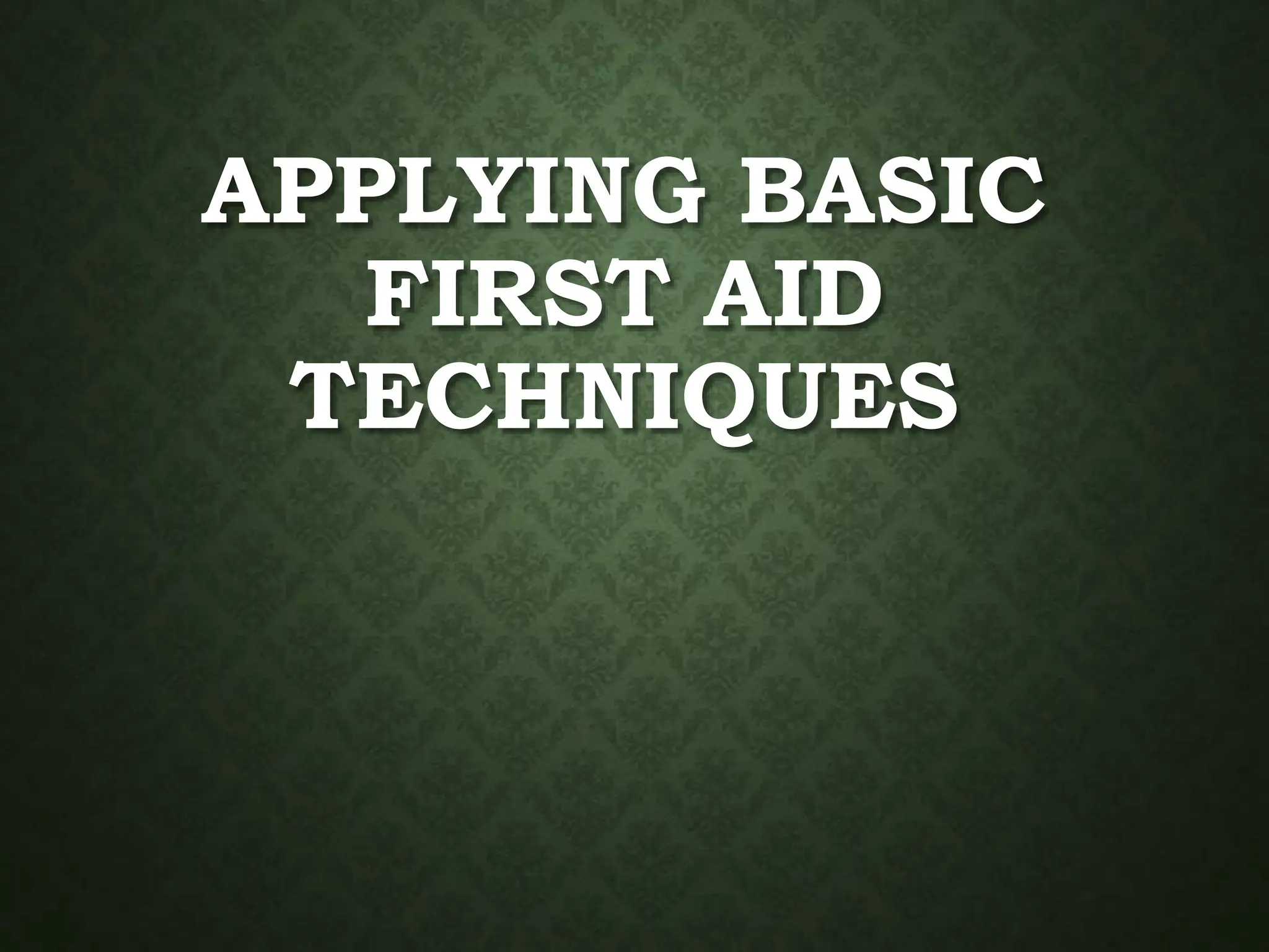 Basic_First_Aid_0808.ppt an instructional materials for grade 8 | PPT