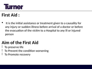 Basic First Aid awareness.pptx basis safety | PPTX