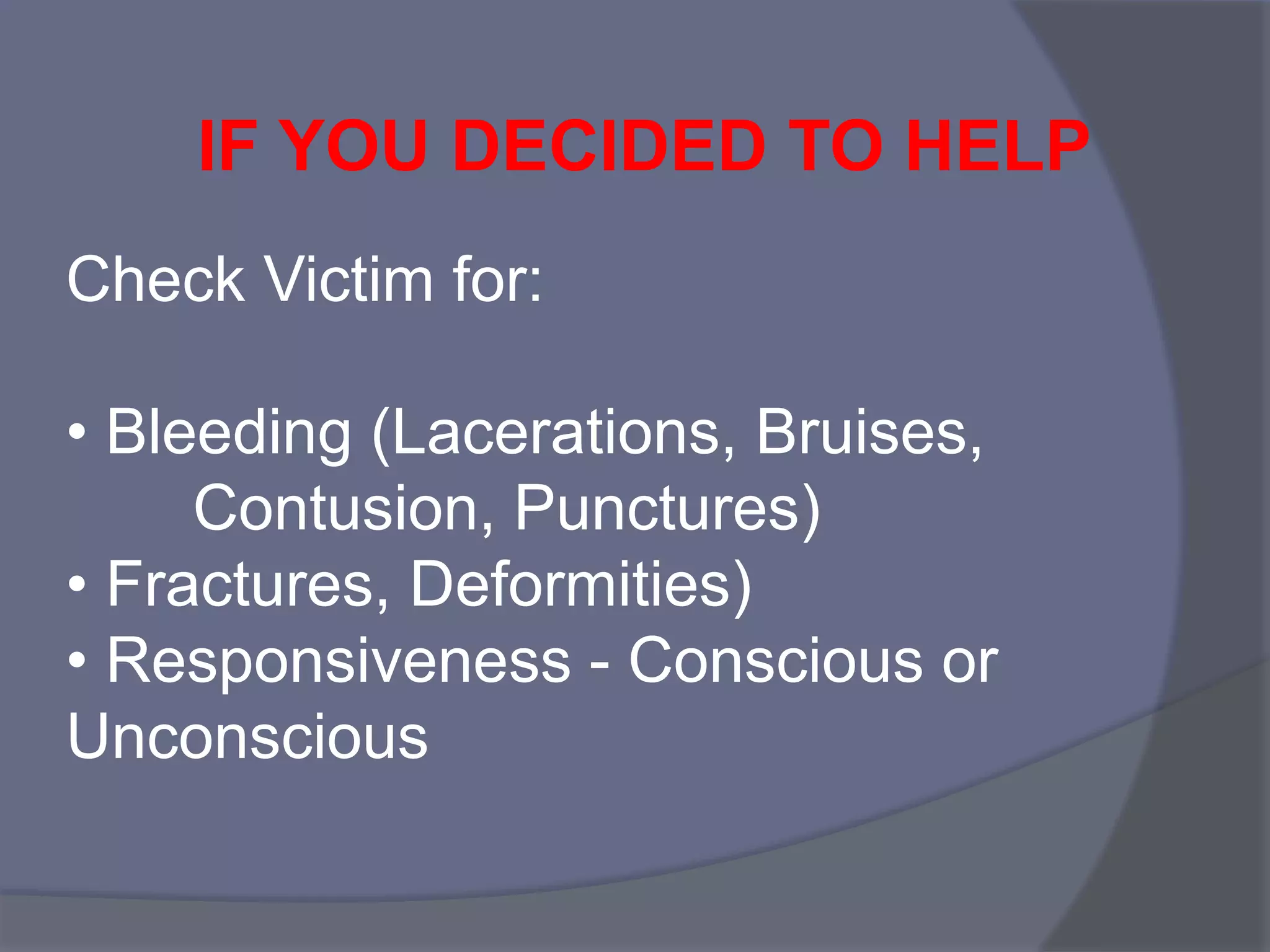 Basic first aid awareness by MTPB FRU | PPTX