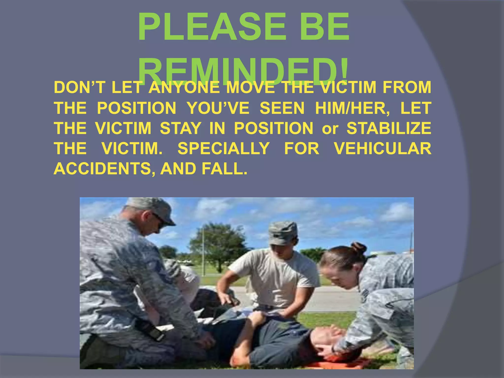 Basic first aid awareness by MTPB FRU | PPTX