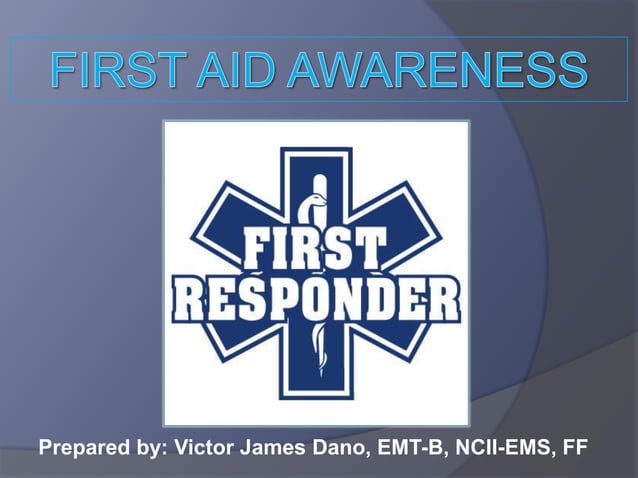 Basic first aid awareness by MTPB FRU | PPTX