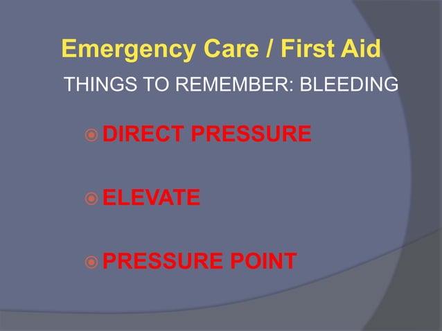 Basic first aid awareness by MTPB FRU | PPTX | First Aid | Injuries