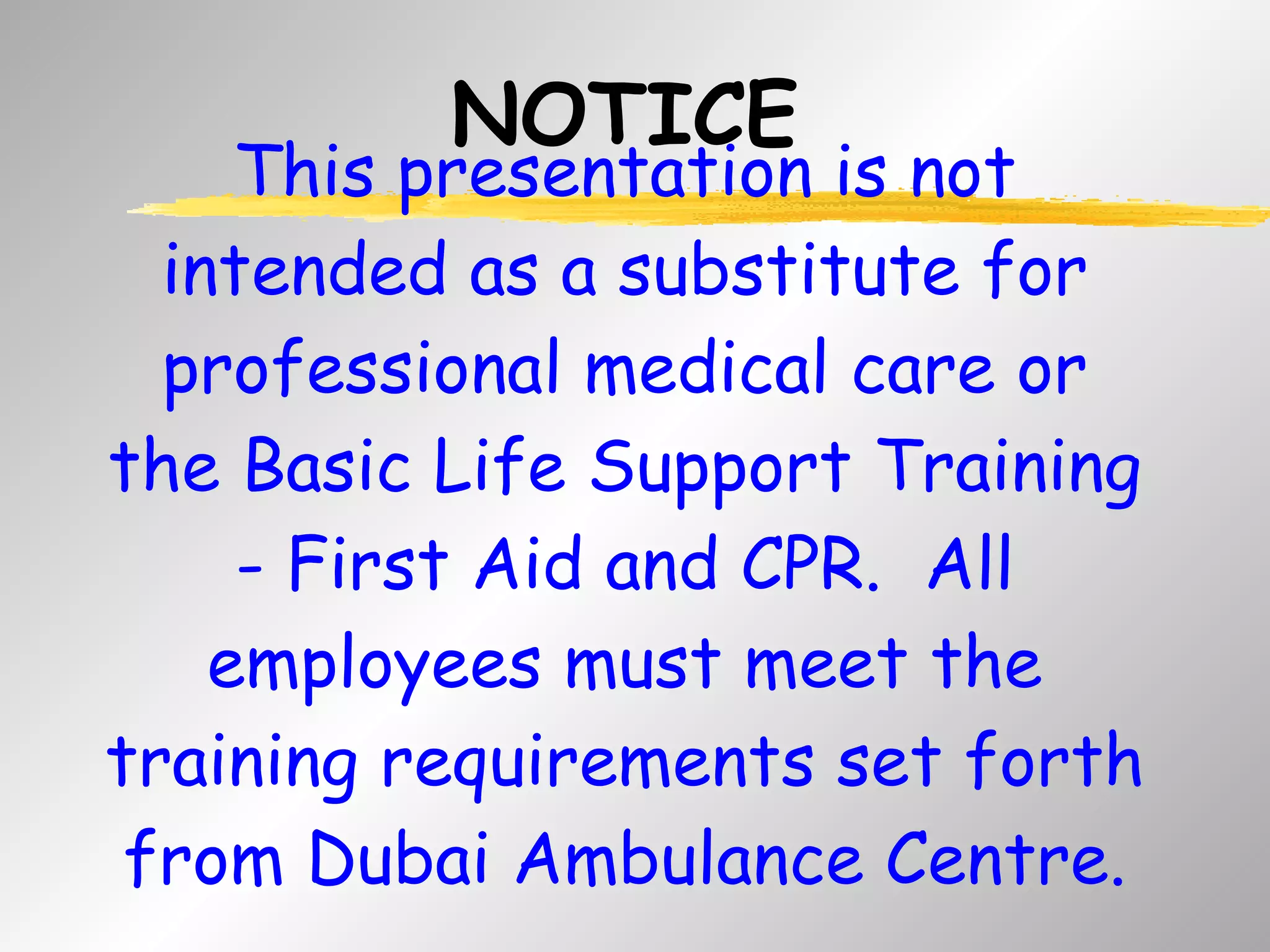 Basic first aid & cpr | PPT