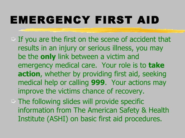 Basic first aid & cpr | PPT