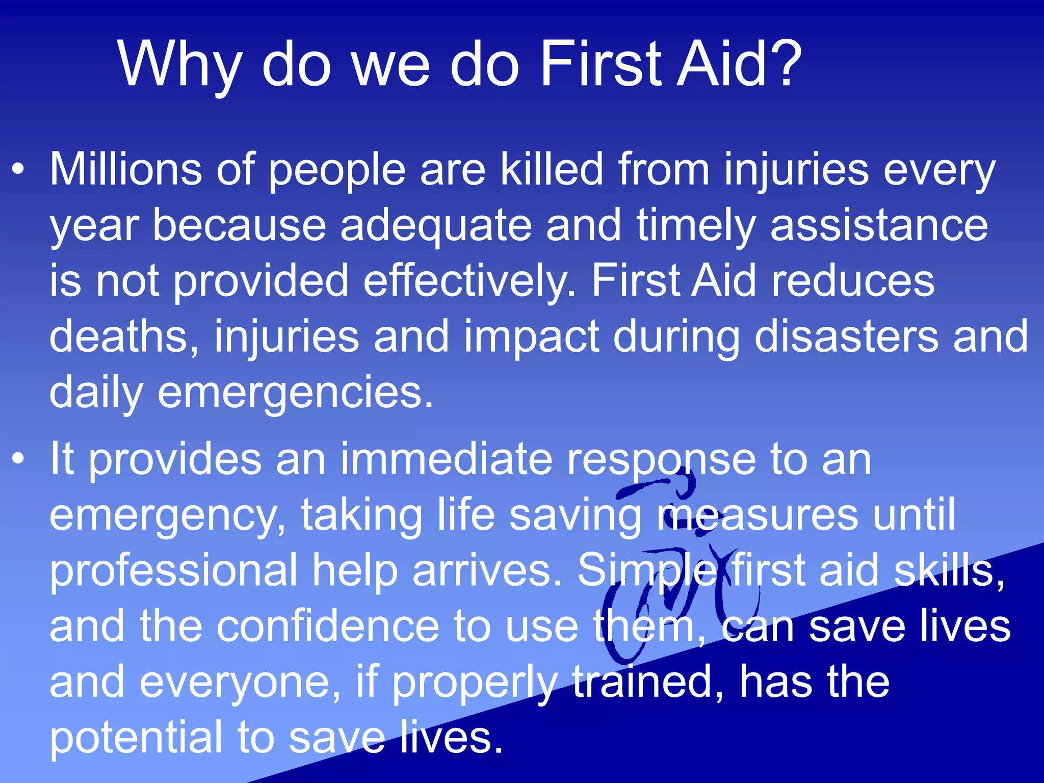 Basic first aid for beginners | PPTX