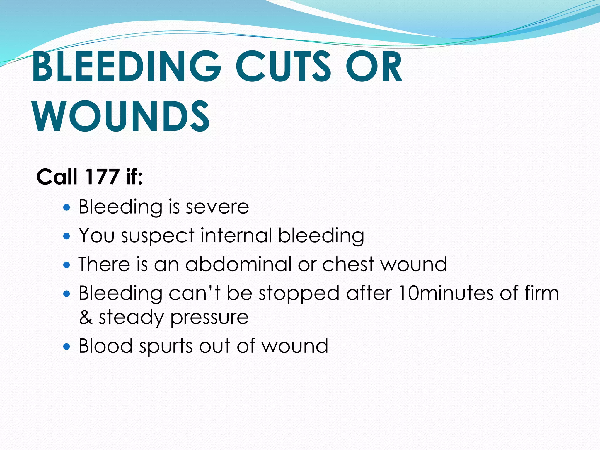 Basic first aid guide | PPTX