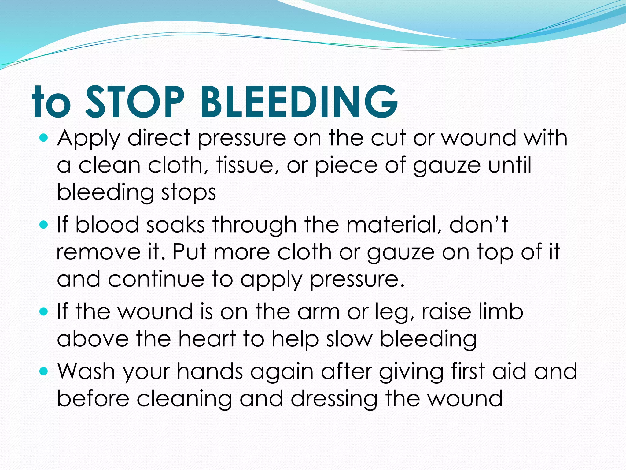 Basic first aid guide | PPTX