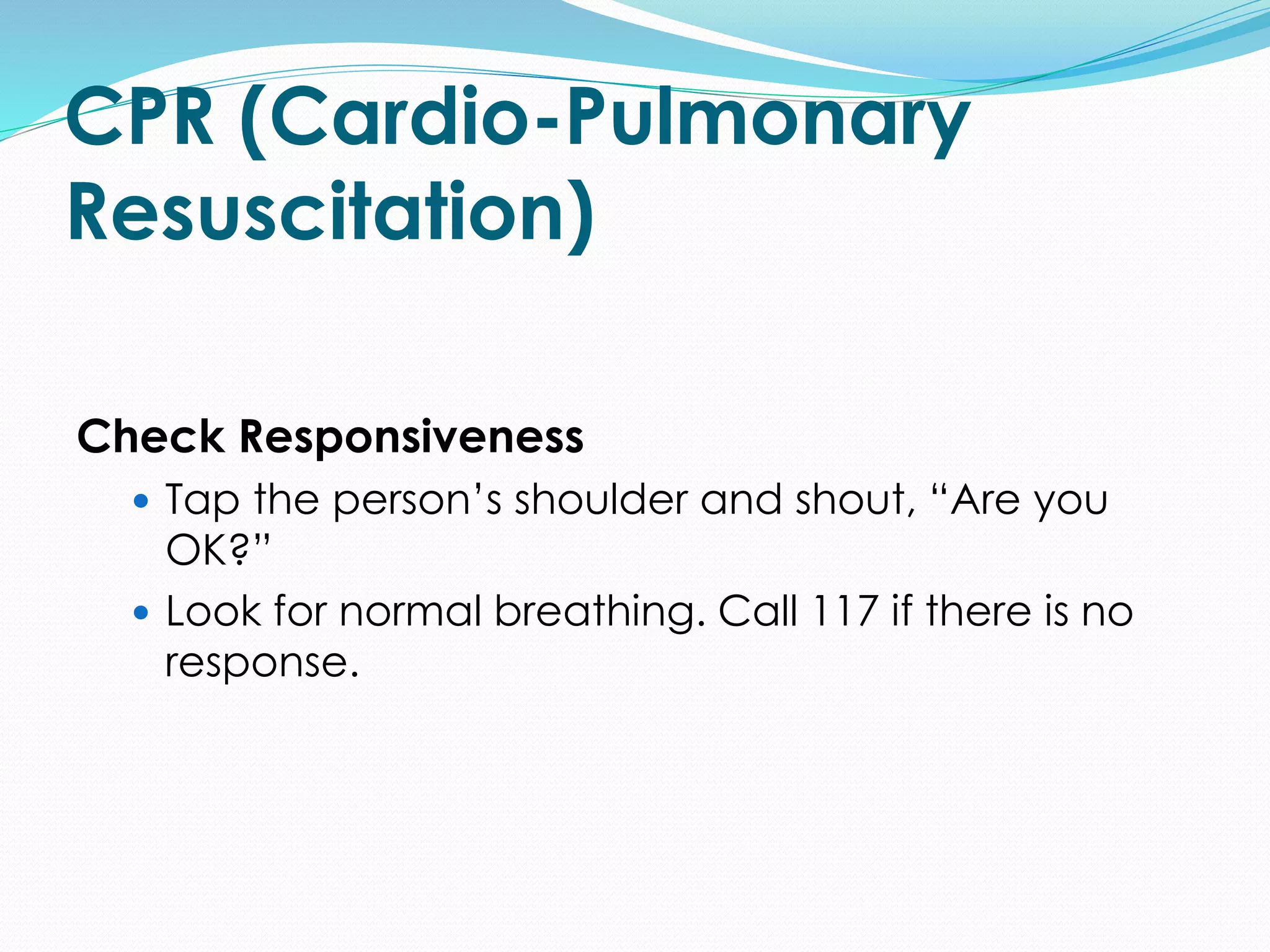 Basic first aid guide | PPTX