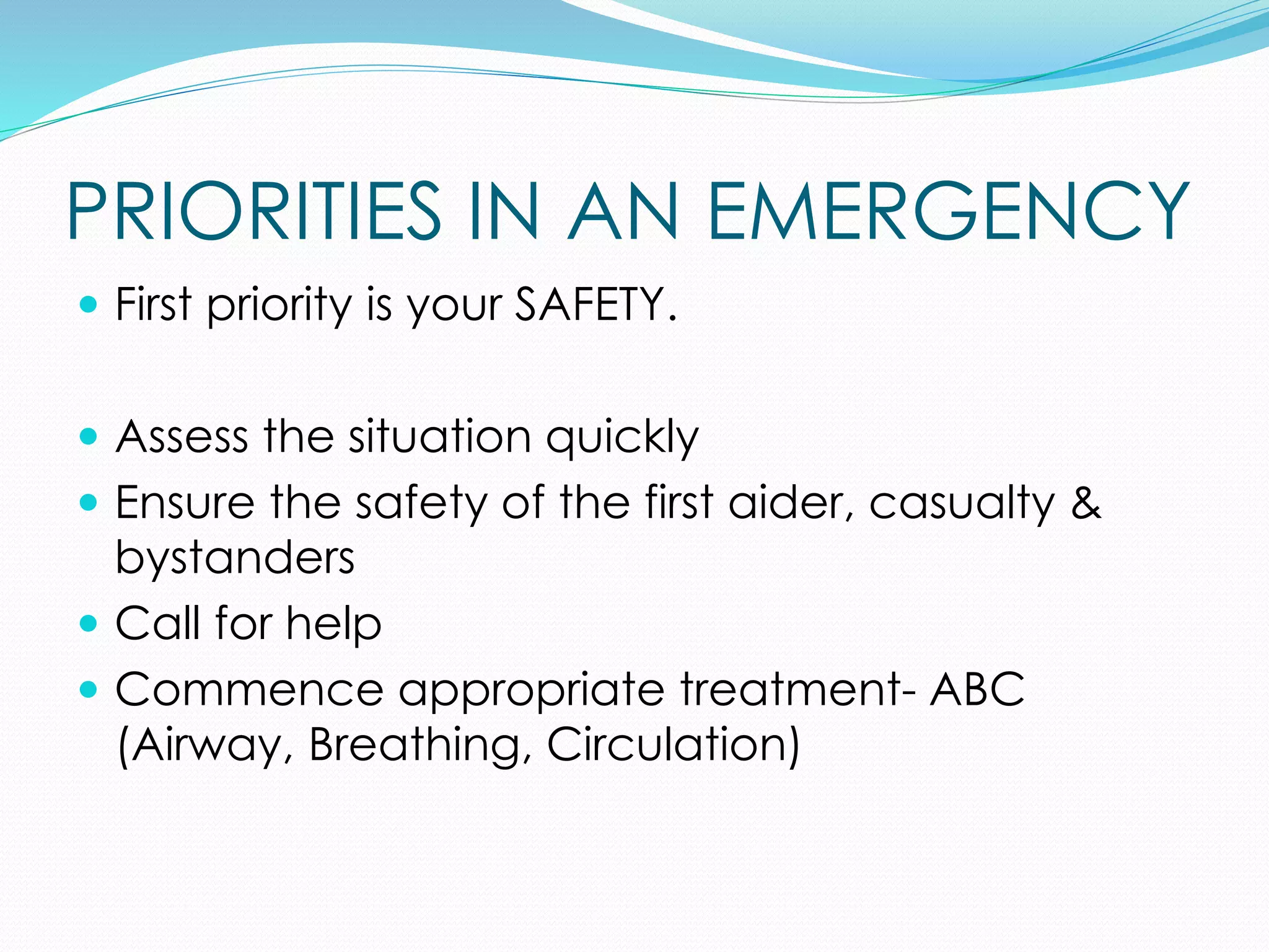 Basic first aid guide | PPTX