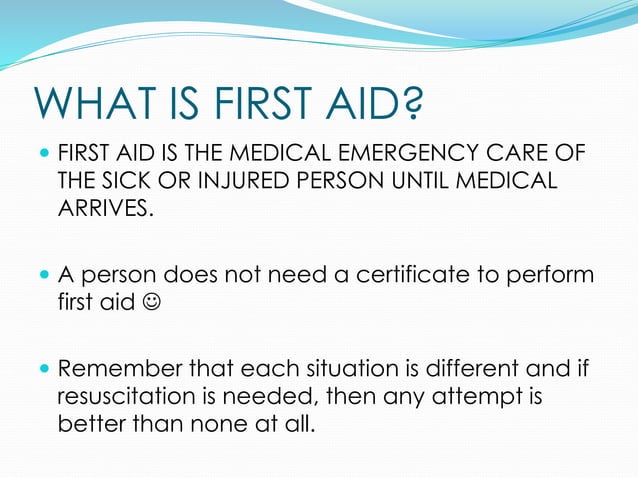 Basic first aid guide | PPTX