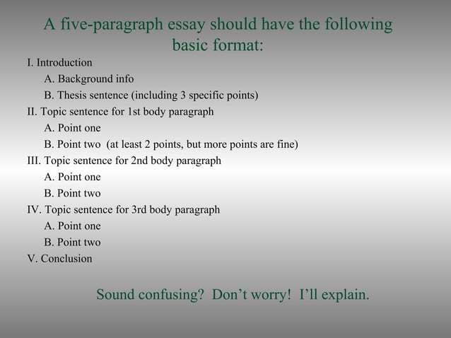 Basic five pargraph essay | PPT