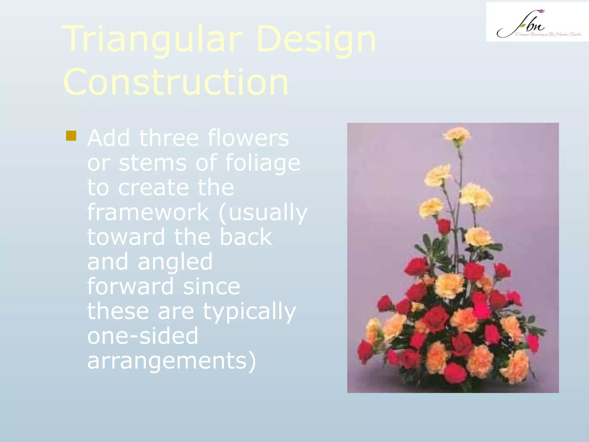 Basic floral arrangement_shapes by flower boutitue | PPT