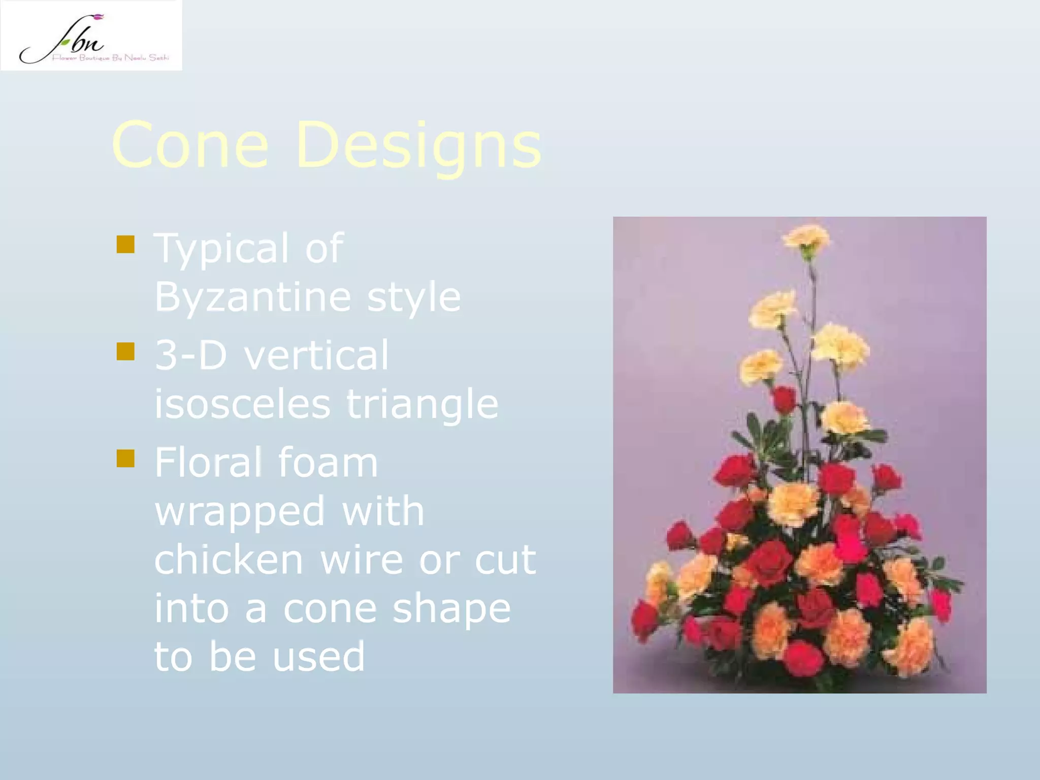 Basic floral arrangement_shapes by flower boutitue | PPT