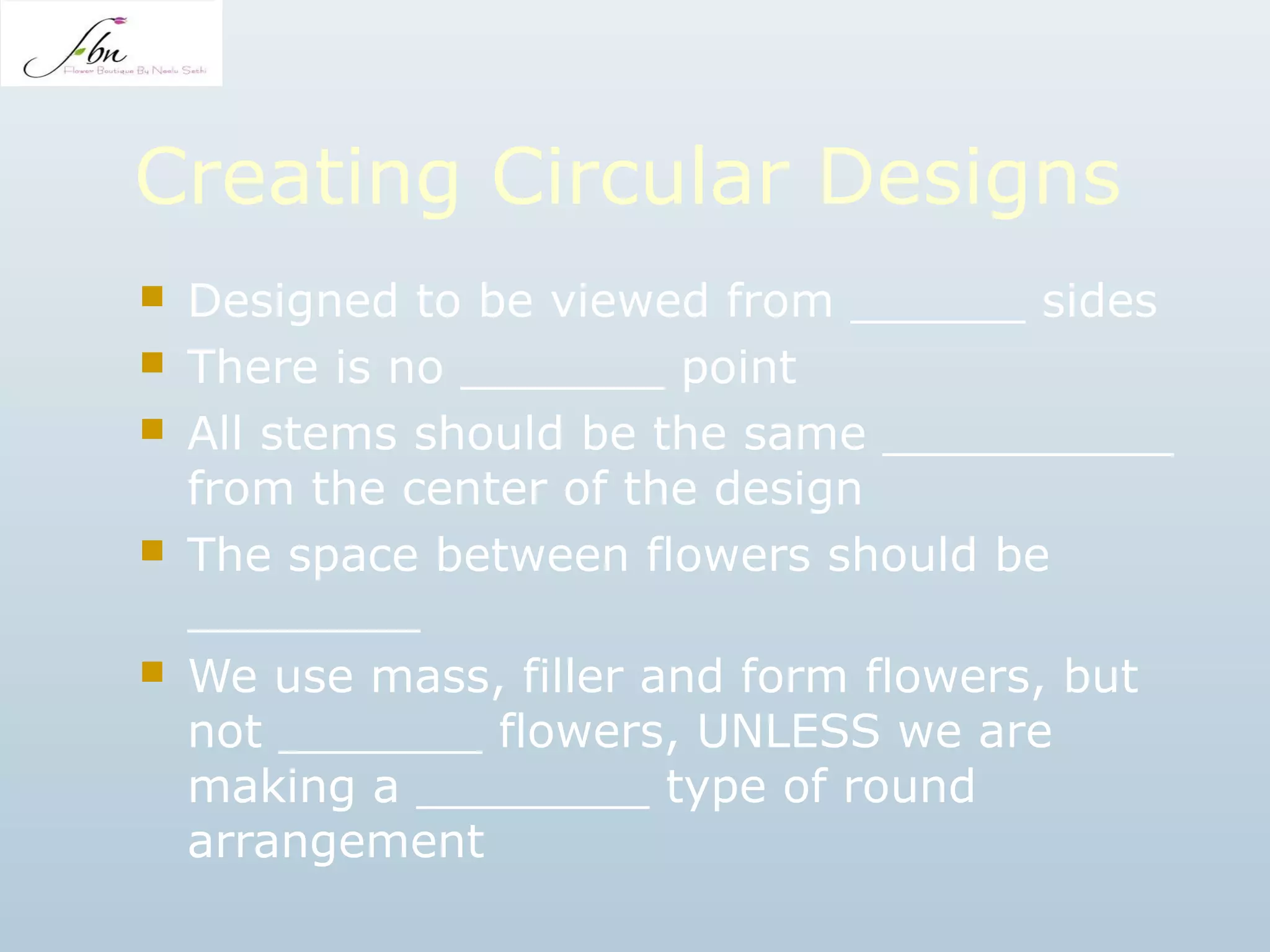 Basic floral arrangement_shapes by flower boutitue | PPT