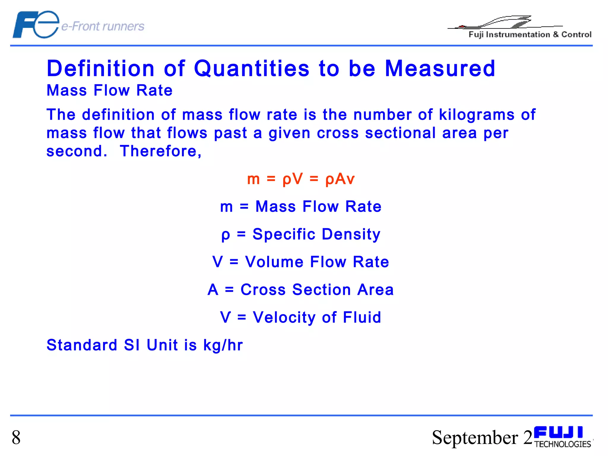 Basic flow measurement | PPS