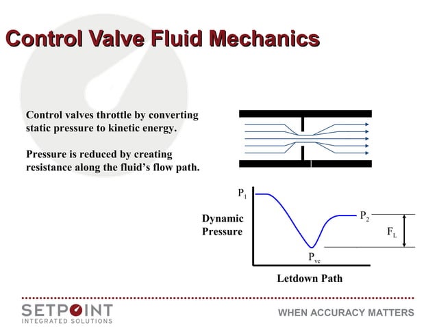 Basic Fluid Dynamics - Control Valves | PPT