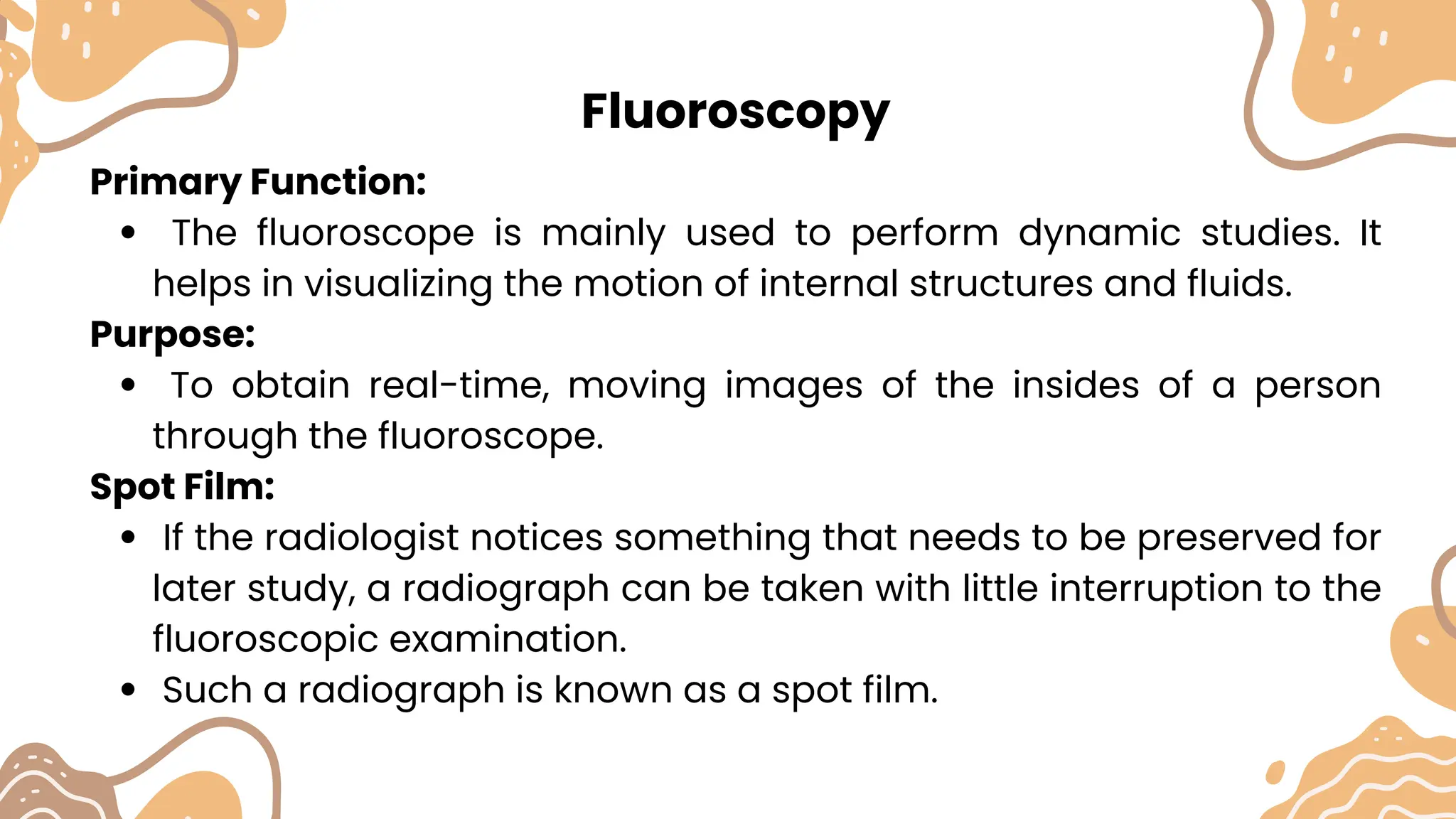 Basic Fluoroscopy: Principles, Components, and Clinical Applications | PDF
