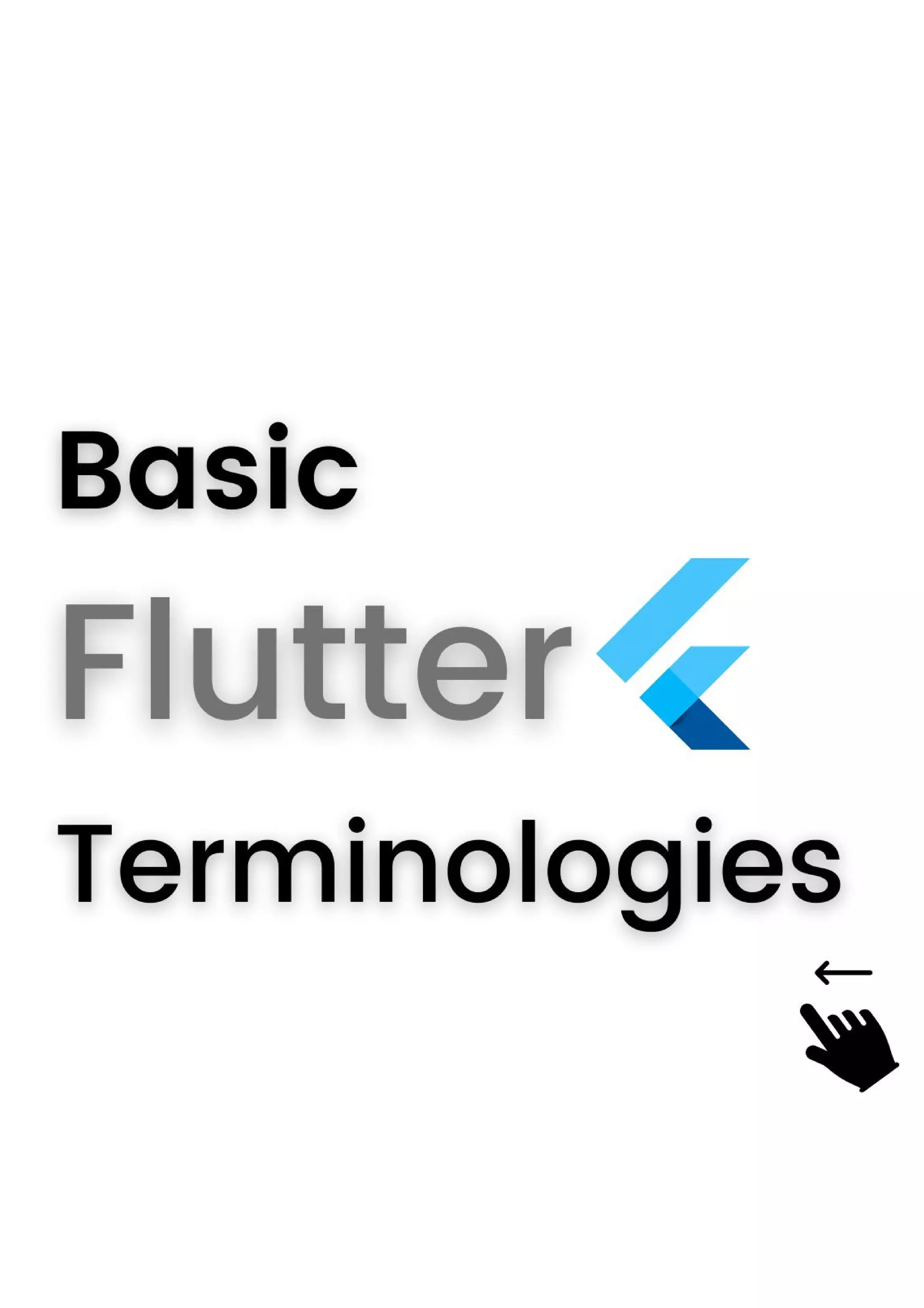 Basic flutter terminologies | PDF