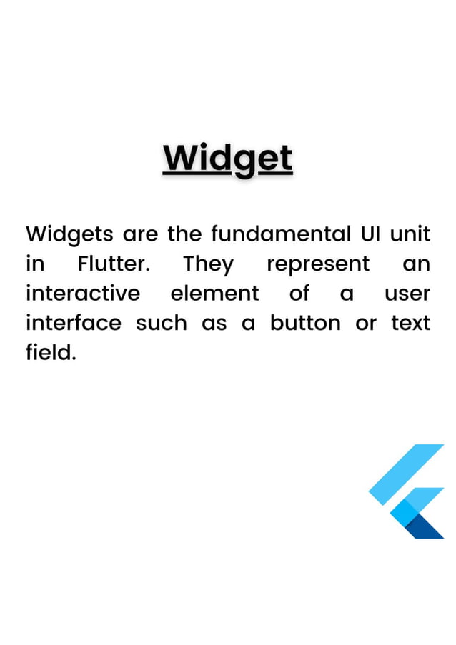Basic flutter terminologies | PDF