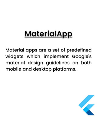 Basic flutter terminologies | PDF