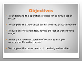 Basic fm communication system | PPTX