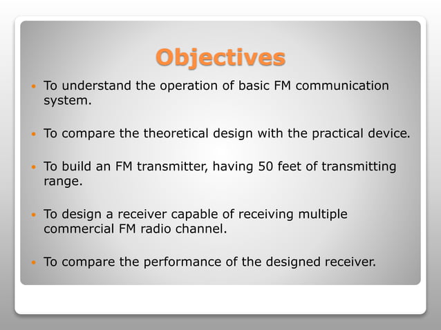 Basic fm communication system | PPTX