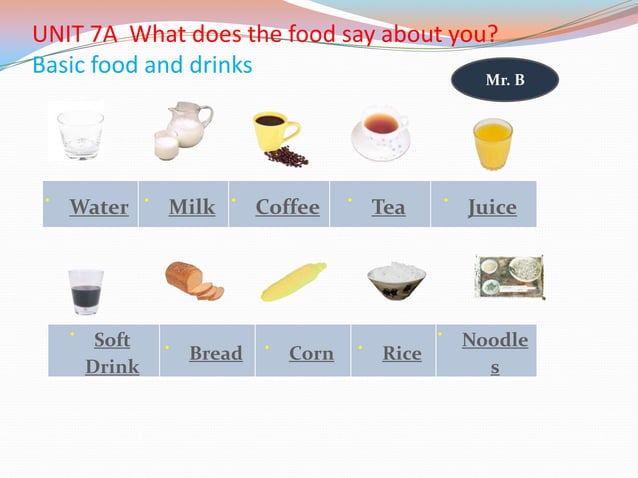 Basic food and drinks | PPT