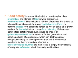 Basic Food Handling Training Power Point Presentation | PPT