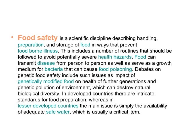 Basic Food Handling Training Power Point Presentation | PPT