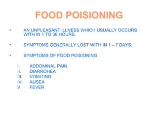 Basic Food Handling Training Power Point Presentation | PPT