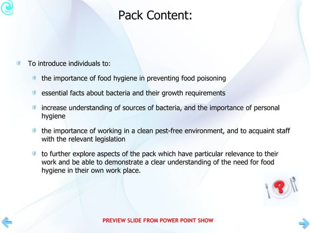 Basic Food Hygiene Awareness Preview | PPT