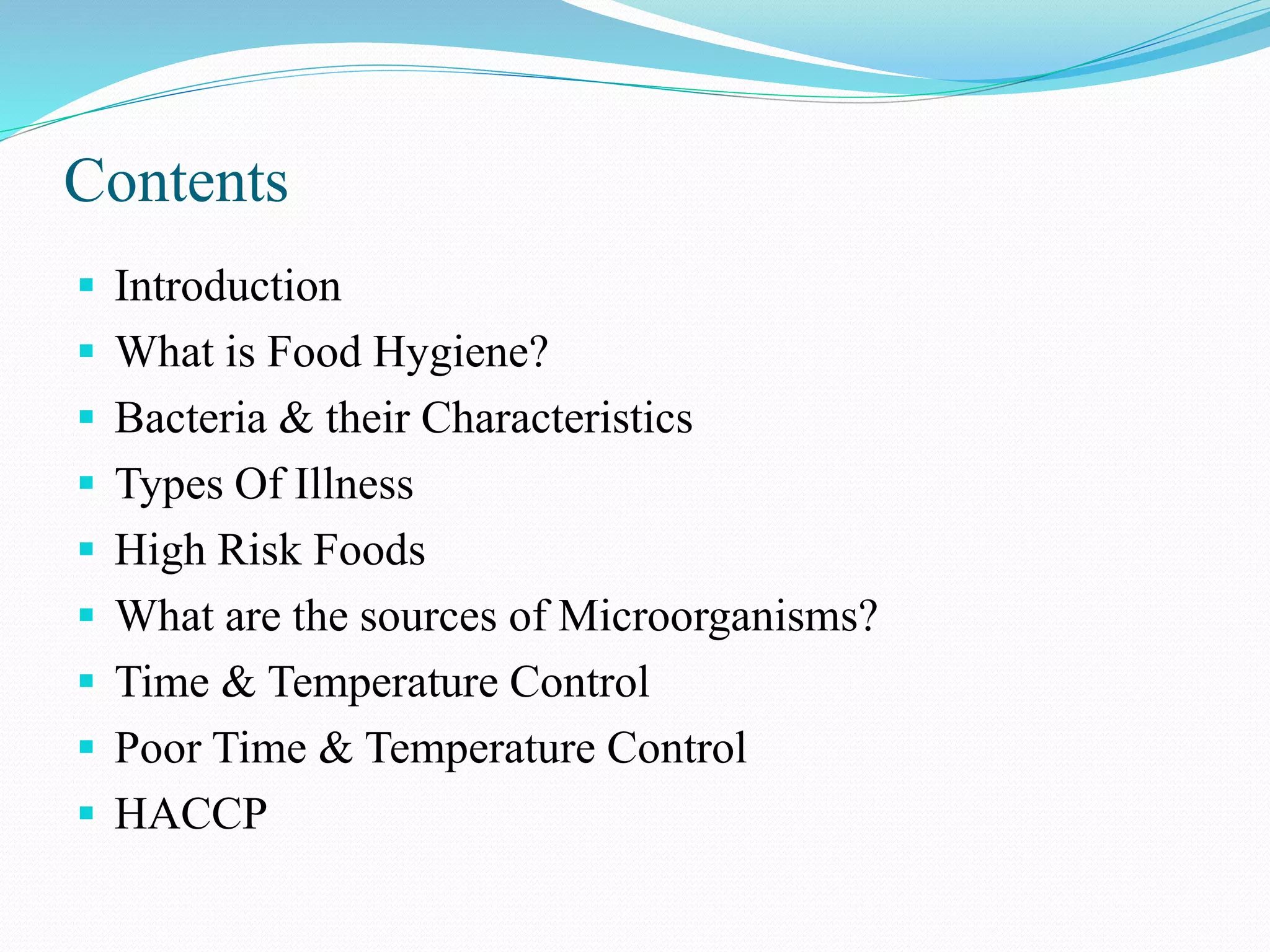 Basic food microbiology for food services | PPTX