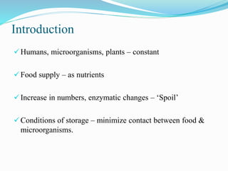 Basic food microbiology for food services | PPTX