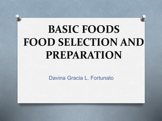 Basic foods | PPTX